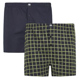 Große Größen Ceceba Doppelpack Boxershorts aus Baumwolle Farbe blau Größe: 12