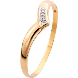 CR&Eacute;ATION L Damen Ring Gelbgold 375 Gr&ouml;&szlig;e 16