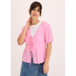 bonprix Bluse mit Schleifen, rosa