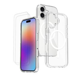 Hülle iPhone 17 und 2 schutzfolien - TPU - Transparent