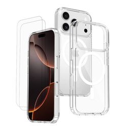 Hülle iPhone 17 Pro Max und 2 schutzfolien - TPU - Transparent