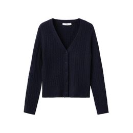 Mango Knit Cardigan female Blue size S