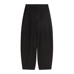 Bershka Pleat-Front Pants male Black size 36