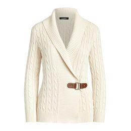 Lauren by Ralph Lauren Lauren Ralph Lauren Strickjacke 'DONATO' Damen Gr&ouml;&szlig;e S creme / dunkelbraun