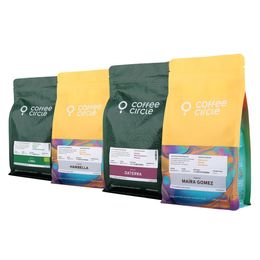 Coffee Circle Herbstkaffee Set - 4 x 250 g ganze Bohne, Filterkaffee Probierpake, blumiger & süßer Geschmack