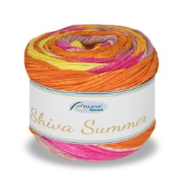Shiva Summer von Rellana Garne, Orange/Gelb/Pink, aus Viskose