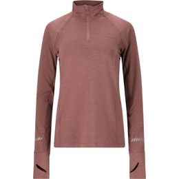 Endurance Canna V2.0 Melange Midlayer Bekleidung Damen rosa