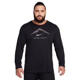 Nike Dri-Fit Tee Longsleeve Trail Bekleidung Herren schwarz