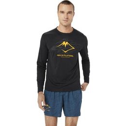 asics Fujitrail Logo M - Laufshirt Langarm - Herren