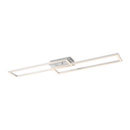 JUST LIGHT Deckenleuchte "IVEN", grau (stahlfarben), 1, 1 Stk., Leuchten, LED, dimmbar, Switchmo, Memory, nach Trennung vom Netz, Deckenleuchte