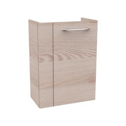 Waschbeckenunterschrank Fackelmann "SBC", braun (alaska, esche), B:44cm H:60cm T:24,3cm, Schränke, Badmöbel für Gäste-WC, Breite ca. 45 cm