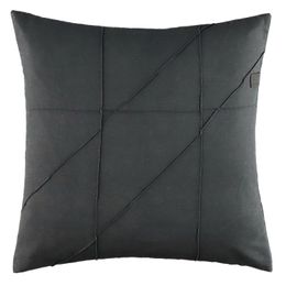 Schöner Wohnen Kollektion Dekokissen "Pleat", grau (anthrazit, unifarben), B:45cm L:45cm, Mischgewebe, SCHÖNER WOHNEN-KOLLEKTION, Dekokissen_Sitzkissen_Kissenhüllen, mit hohem Baumwollanteil
