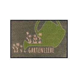 Fußmatte Salonloewe, grün (grün, gemustert), B:50cm H:7mm L:75cm, Polyamid, Teppiche