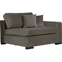 Sofaelement Home Affaire "Skara", grau (taupe), B:110cm H:86cm T:100cm, Polsterelemente, Modul zum eigenen Zusammenstellen, in vielen Bezugsqualit&auml;ten