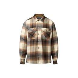 Langarmhemd MCS "MCS Shirt Milo", Herren, Gr. L, Normalgrößen, otter, Obermaterial: 60% Baumwolle, 40% Polyester, Hemden