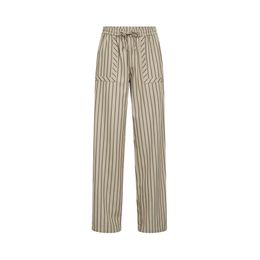 Chinohose Levete Room "Levete Room Trousers LR-MIA", Damen, Gr. L, Normalgrößen, l903c, aluminum combi, Obermaterial: 73% Viskose, 27% Polyamid, Hosen