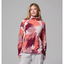 Fleecepullover Columbia "GLACIAL IV PRINT 1/2 ZIP", Damen, Gr. L, zing snowflight, Fleece, Obermaterial: 100% Polyester, hoch geschlossener Ausschnitt, Raglanärmel eingefasste Kante, Sweatshirts