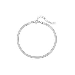 Hey Happiness Armband 'Serpent Flat' Herren Größe 18/23 cm silber
