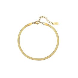 Hey Happiness Armband 'Serpent Flat' Herren Gr&ouml;&szlig;e 18/23 cm gold