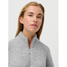 Strickpullover LEGER "Inge, LeGer by Lena Gercke", Damen, Gr. 34, grau melange, Strick, Obermaterial: 56% Polyacryl, 44% Polyamid, loose fit normal, Rundhals, eingesetzt gerader Abschluss, Pullover, Loose fit mit Rundhalsausschnitt