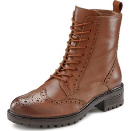 Lascana Damen Schn&uuml;rboots braun Gr&ouml;&szlig;e 42