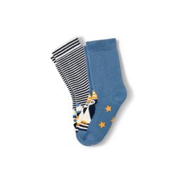 Tchibo - 2 Paar Kleinkind-Antirutsch-Socken - Herren - Gr. 27-30 - dunkelblau
