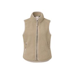 Tchibo - Teddy-Weste - Damen - Gr. S - grau-beige