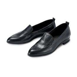 Tchibo - Loafer aus chromfrei gegerbtem Leder - Damen - Gr. 40 - schwarz