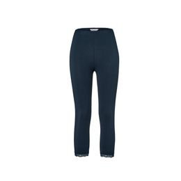 Tchibo - 3/4-Leggings mit Spitzenborte - Damen - Gr. S - dunkelblau