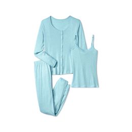 Tchibo - Pyjama-Set - Damen - Gr. XL - t&uuml;rkis