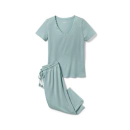 Tchibo - 3/4-Pyjama - Damen - Gr. L - blau
