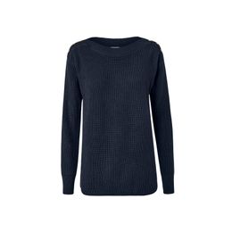 Tchibo - Strickpullover mit Kn&ouml;pfen - Damen - Gr. XXL - dunkelblau
