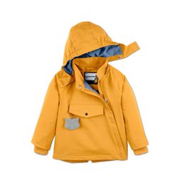 Tchibo - Thermo-Regenjacke mit asymmetrischem Rei&szlig;verschluss - Gr. 98/104 - gelb