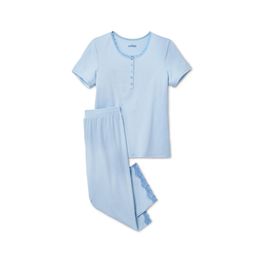 Tchibo - Pyjama - Damen - Gr. XXL - weiß/gestreift