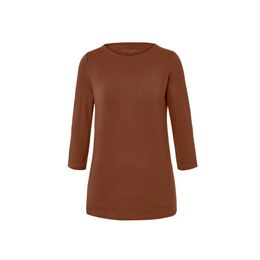 Tchibo - Shirt mit 3/4-Arm - Damen - Gr. S - cognac