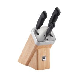 4-teiliger Zwilling Messerblock, selbstsch&auml;rfend