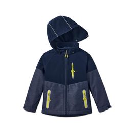 Tchibo - Softshelljacke aus recyceltem Material - Herren - Gr. 170/176 - dunkelblau
