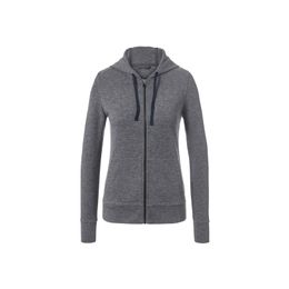 Tchibo - Kapuzenjacke mit RWS-zertifizierter Wolle - Damen - Gr. L - hellgrau