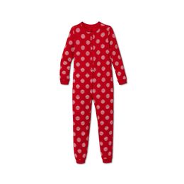 Tchibo - Jersey-Overall-Pyjama - M&auml;dchen - Gr. 158/164 - wei&szlig;/gepunktet