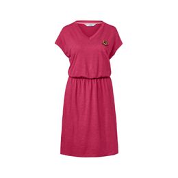 Tchibo - Jerseykleid mit Stickerei - Damen - Gr. L - pink