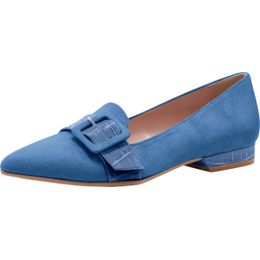 Heine Damen Slipper royalblau Größe 35