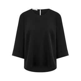 Peter Hahn - Bluse mit Rundhals-Ausschnitt, schwarz, Gr. 38 / S