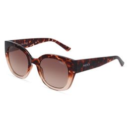 Mexx Eyes 6530 | Damen-Sonnenbrille | Fassung: Vollrand, Butterfly, Kunststoff, Havanna Verlaufend | Glasfarbe: Braun