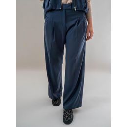 WEARABLE STORIES Bundfaltenhose 'Daria' Damen Größe 42 blau