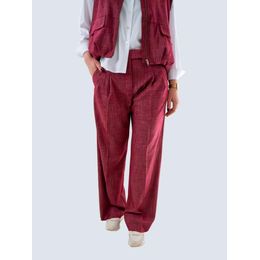 WEARABLE STORIES Bundfaltenhose 'Daria' Damen Gr&ouml;&szlig;e 42 rot