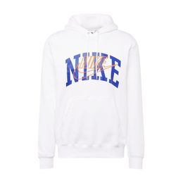 Nike Sportswear Sweatshirt 'CLUB' Herren Größe XXL blau / orange / weiß