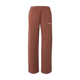 Nike Sportswear Hose 'PHNX FLC' Damen Gr&ouml;&szlig;e 36 braun / wei&szlig;