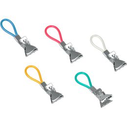 Metaltex Tücher-Halter 5-er Set Bunt - Halterungen und Befestigungen