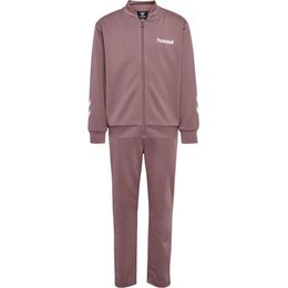 Hummel Trainingsanzug 'Tukas' Jungen Größe 104/110 mauve / weiß