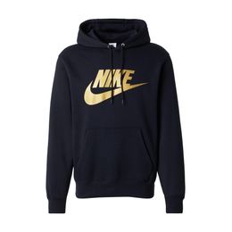 Nike Sportswear Sweatshirt 'CLUB' Herren Gr&ouml;&szlig;e S goldgelb / schwarz